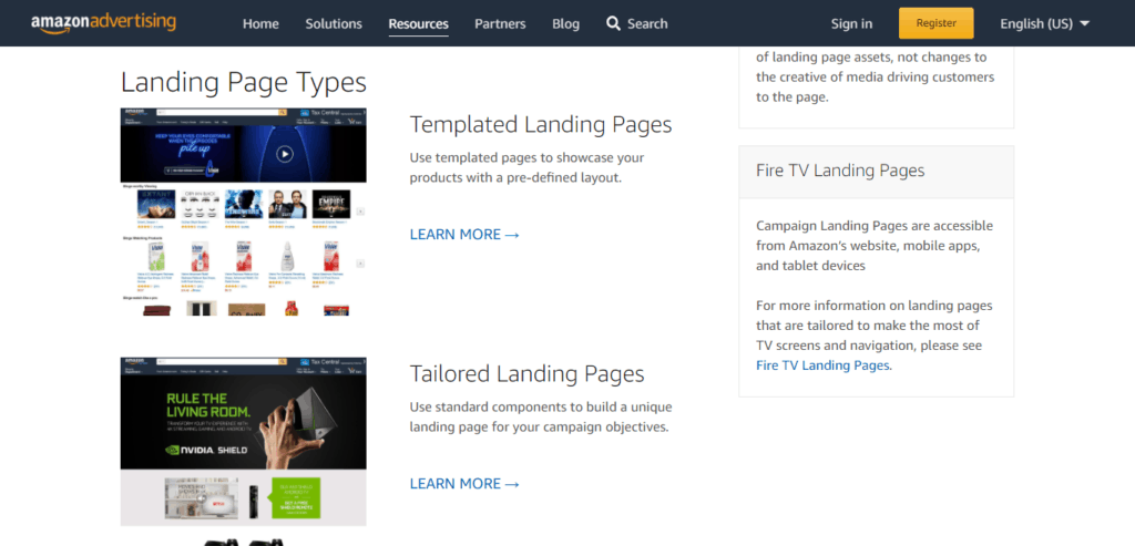 Amazon Ad Campaign Landing Pages | Amazowl